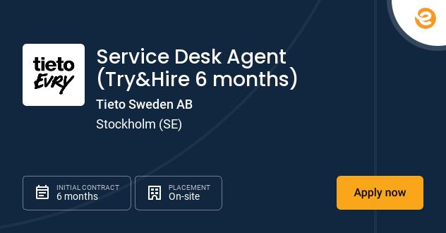 Service Desk Agent (Try&Hire 6 mont...