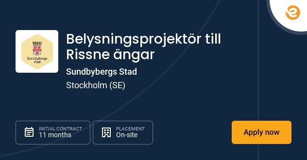 Belysningsprojektör till Rissne äng...
