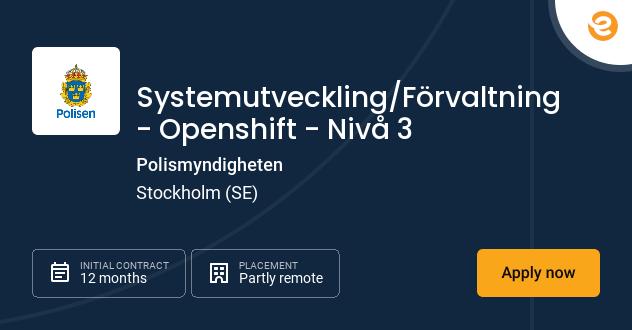 Systemutveckling/Förvaltning - Open...