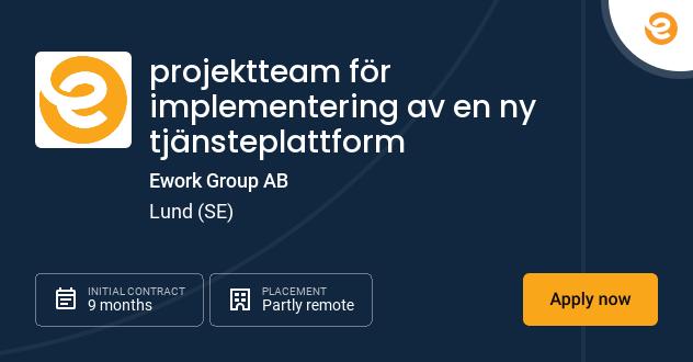 projektteam för implementering av e...