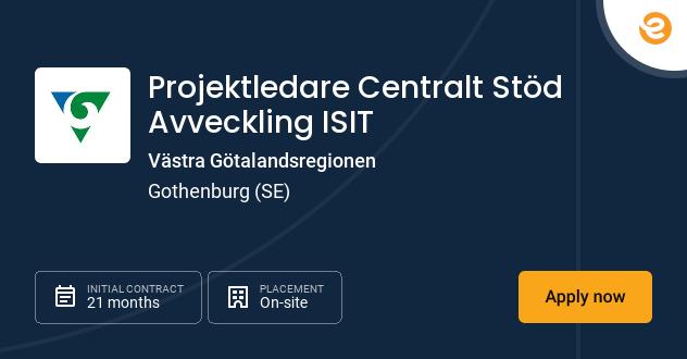 Projektledare Centralt Stöd Avveckl...