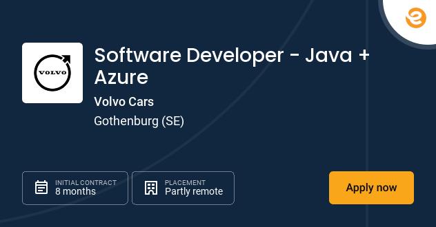 Software Developer Java Azure
