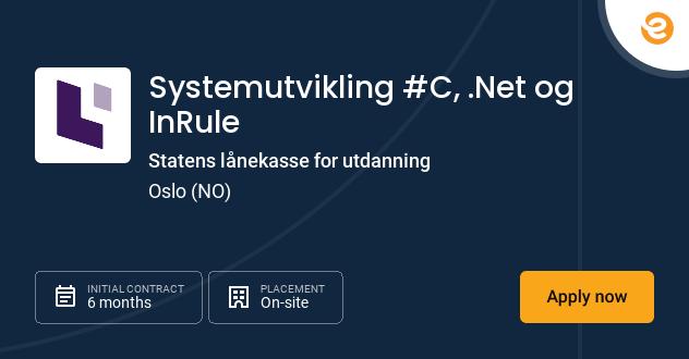 Systemutvikling #C, .Net og InRule