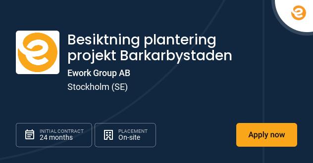 Besiktning plantering projekt Barka...