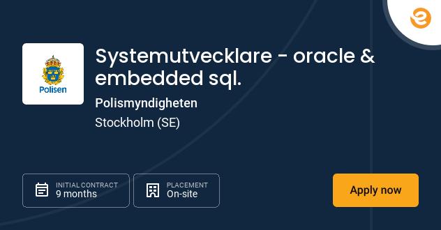 Systemutvecklare - oracle & embedde...