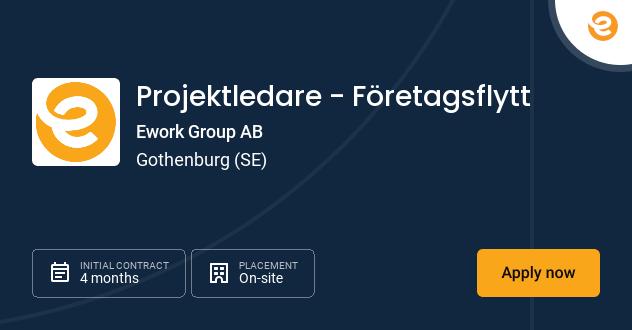 Projektledare - Företagsflytt