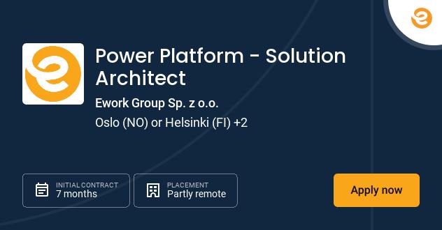 Power Platform - Solution Architect