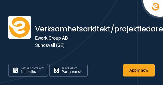Verksamhetsarkitekt/projektledare