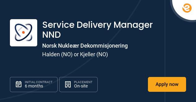 Service Delivery Manager NND