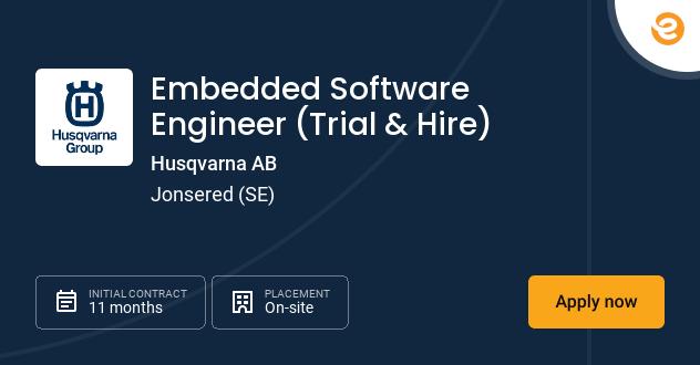 Embedded Software Engineer (Trial