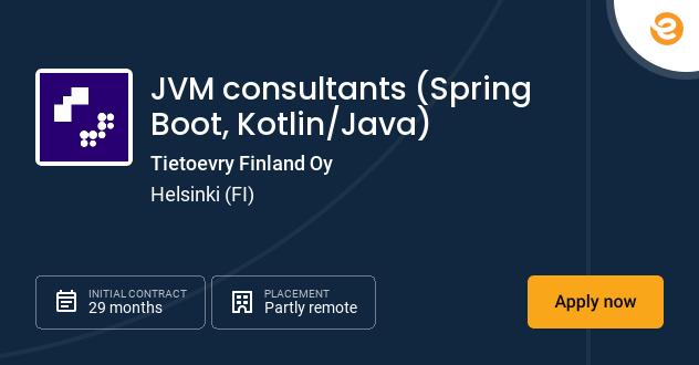 JVM consultants (Spring Boot, Kotli...