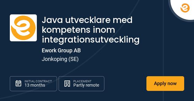 Java utvecklare med kompetens inom...