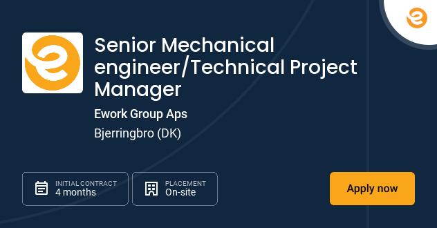 Senior Mechanical engineer/Technica...