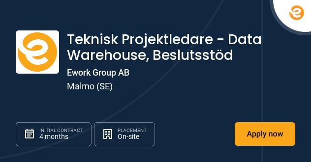 Teknisk Projektledare - Data Wareho...